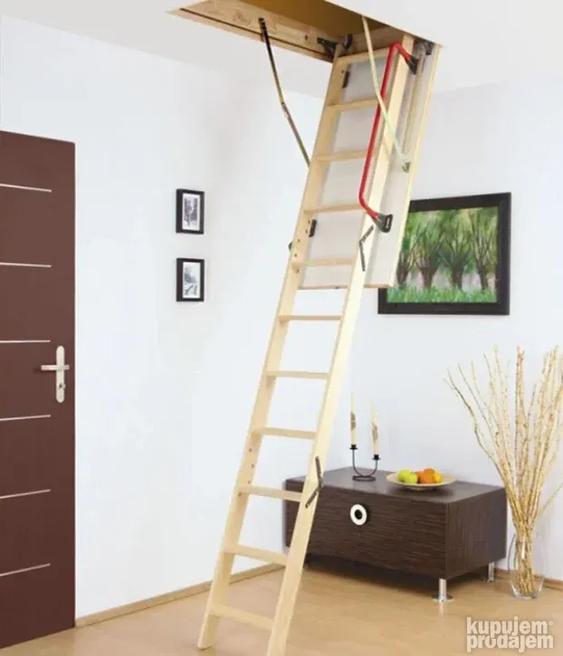 Tavanske merdevine drvene i metalne - KupujemProdajem