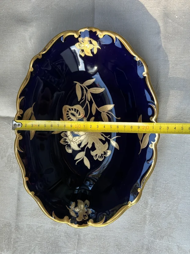 JLMENAU kobalt sa pozlatom, velika činija - KupujemProdajem