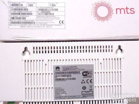 Optički modem ONT Huawei EchoLife HG8245Q2 GPON Terminal - KupujemProdajem