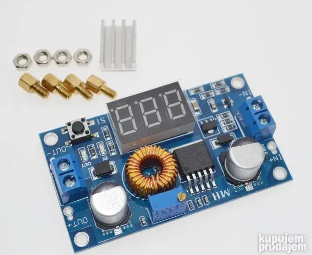 XL4015 Step down regulator sa displejom 5A 75W + odstojnici ...