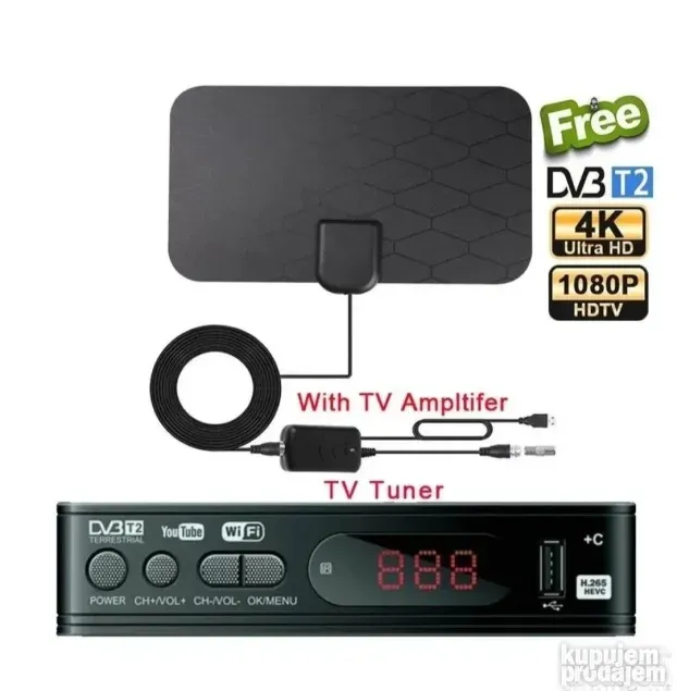 Digitalna sobna antena HD 4k zidna - KupujemProdajem