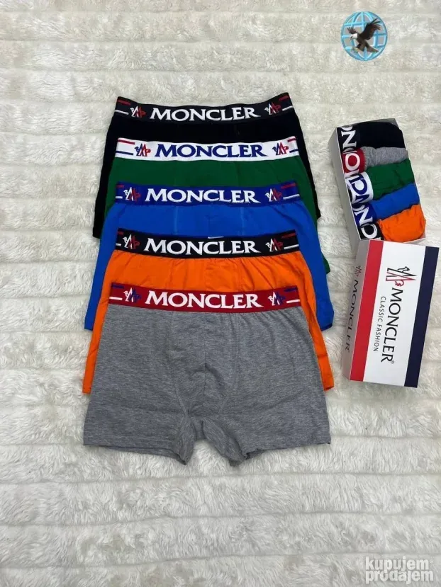 MONCLER muske bokserice Pakovanje od 5 komada - KupujemProdajem