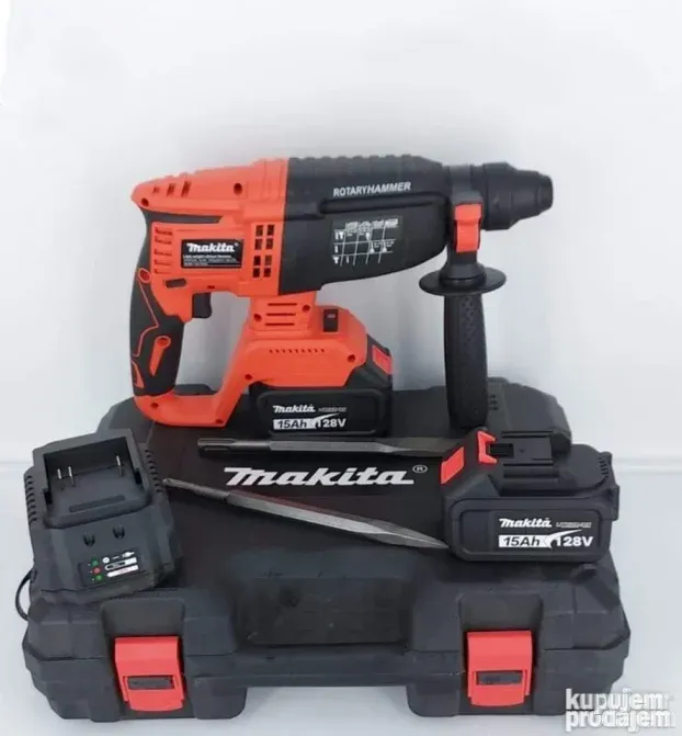 Makita Aku hilti busilica 128v dve baterije - NOVO - KupujemProdajem