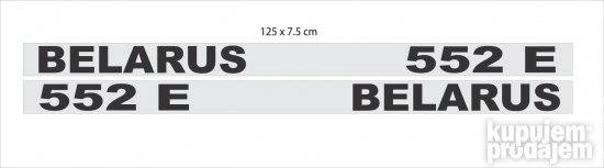 BELARUS 552 E - Nalepnice za traktor - KupujemProdajem
