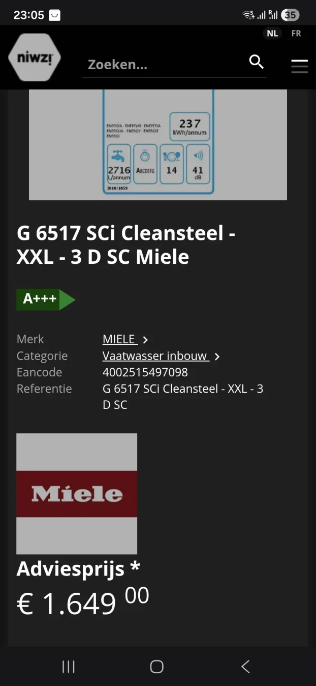 Miele ugradna masina za sudove XXL - KupujemProdajem
