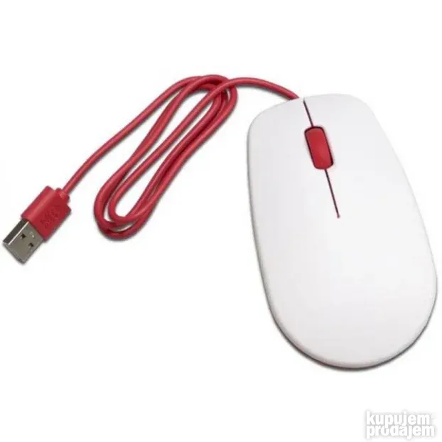 RASPBERRY PI Mouse red and white - KupujemProdajem