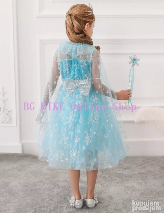 Elza Elsa Frozen kostim kostimi haljina model N sa plaštom ...