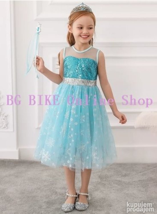 Elza Elsa Frozen kostim kostimi haljina model N sa plaštom ...
