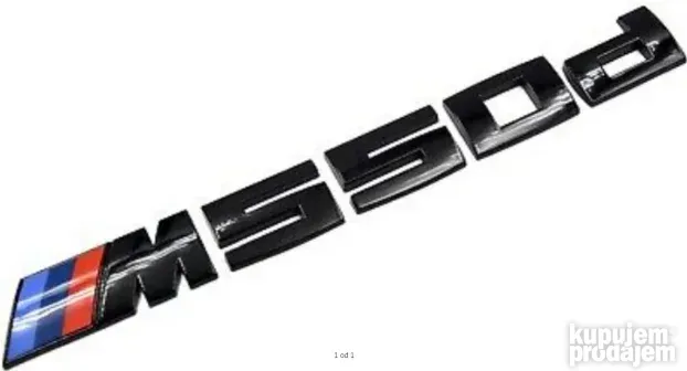 BMW M550d sjaj crna znacka za gepek vrata - KupujemProdajem