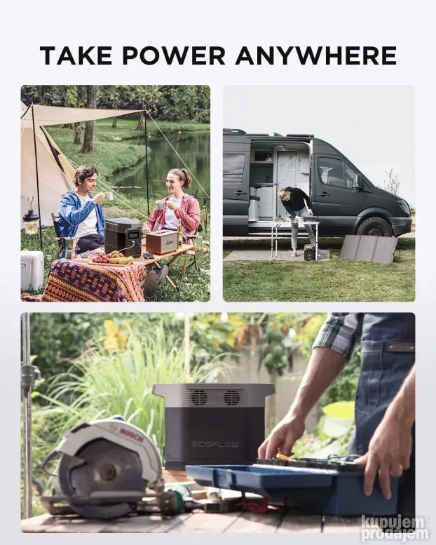 EcoFlow solarni generator DELTA 1300, 1260Wh sa 4 utičnice ...