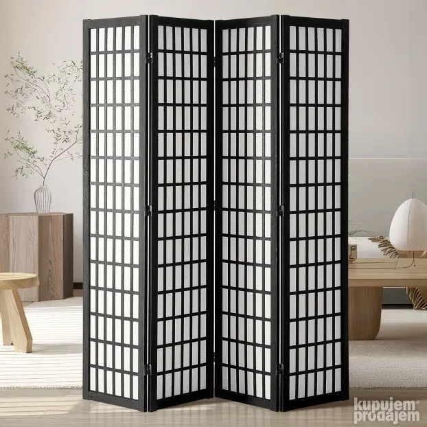 Japanska zidna pregrada sa 4-dela Paravan - KupujemProdajem