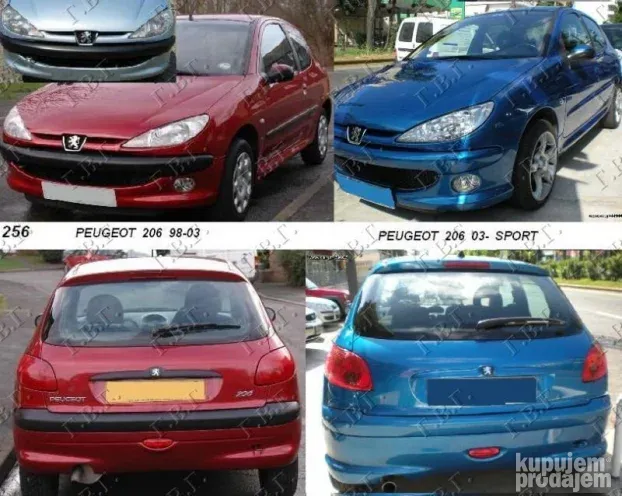 Peugeot 206 Plastika Sajle Kvacila 206 SVI MODELI NOVO - KupujemProdajem
