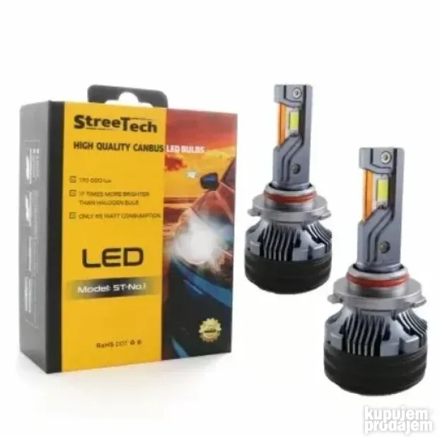 LED sijalice HB3 HB4 9005 9006 Stretech 65W 170.00 LUX 1700% - KupujemProdajem