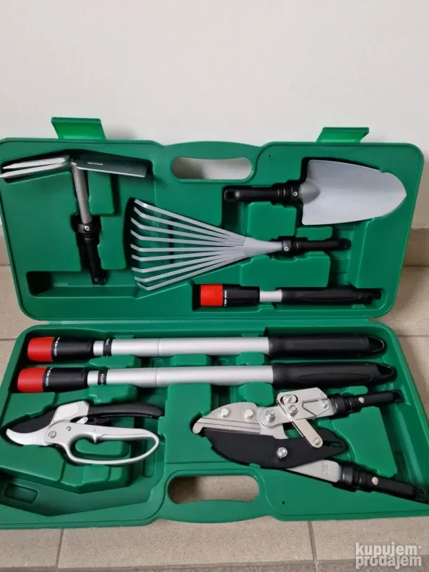 Bastenski set alata 7 delova u koferu - KupujemProdajem