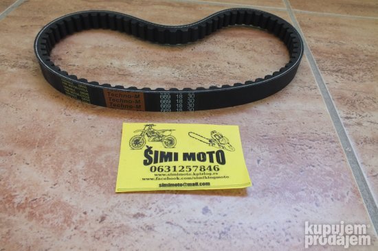 Kaiš za Skuter 669x18x30 Mali kinez 10coli točak - KupujemProdajem