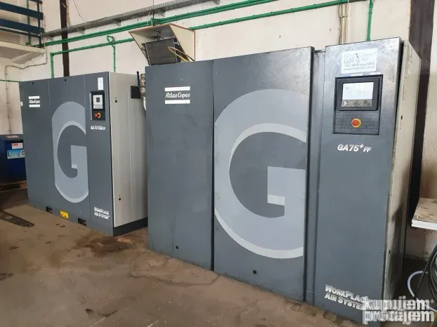 Kompresor vijacni ( vijcani ) atlas copco ga 75 vsd ff - KupujemProdajem