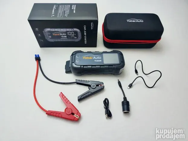 YabeAuto YA60 Jump Starter Booster 6000A do 12l DIZEL - KupujemProdajem