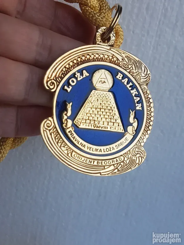Medaljon-Ogrlica - Pravilna Velika Loza Srbije - KupujemProdajem
