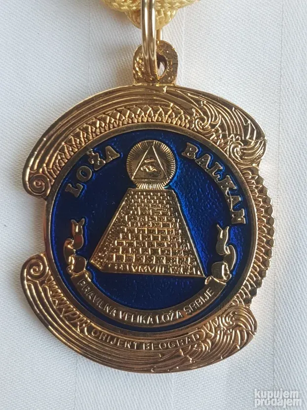 Medaljon-Ogrlica - Pravilna Velika Loza Srbije - KupujemProdajem