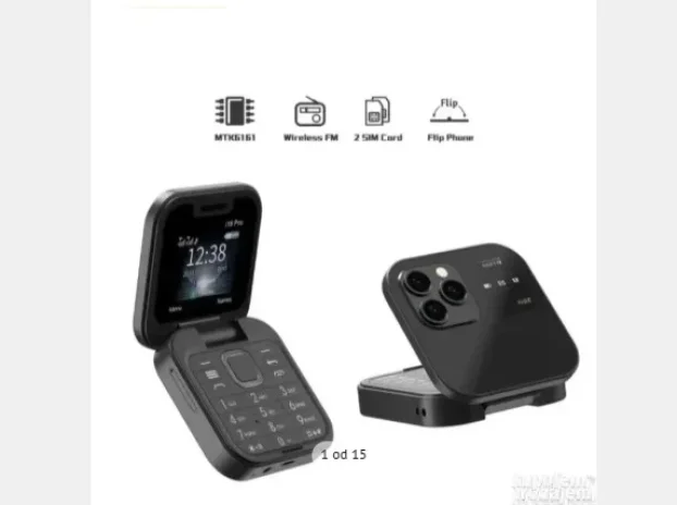 Preklopni mini flip telefon i16 pro Dual sim - KupujemProdajem