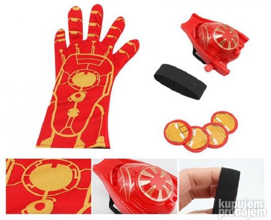 Igračka Rekvizit Rukavica Marvel Iron Man Ispaljivač Žetona ...