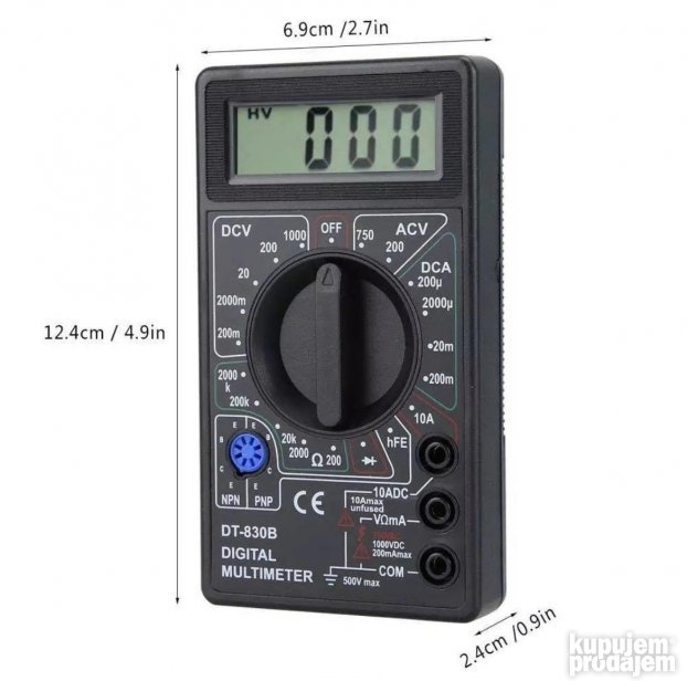UNIMER Multimetar Mini Unimer MULTIMETAR model-DT-830B - KupujemProdajem