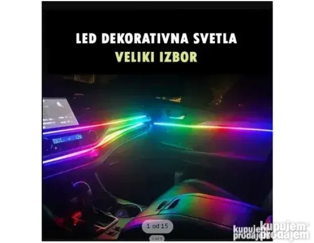 RGB LED ambijent niti za enterijer 64 boje 210 modova - KupujemProdajem