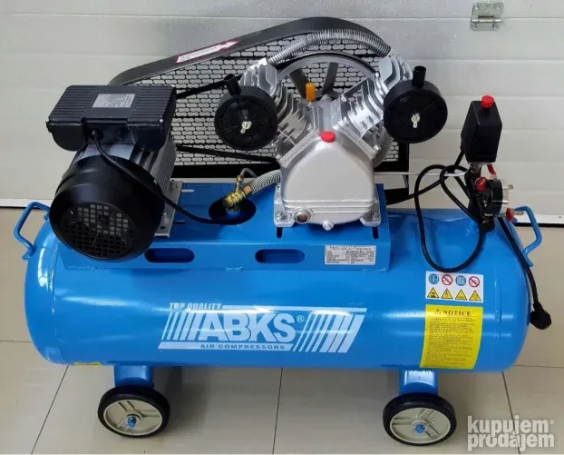 Kompresori ABKS 25L - 50L - 100L - 200L - 500L BEŠUMNI NOVO - KupujemProdajem