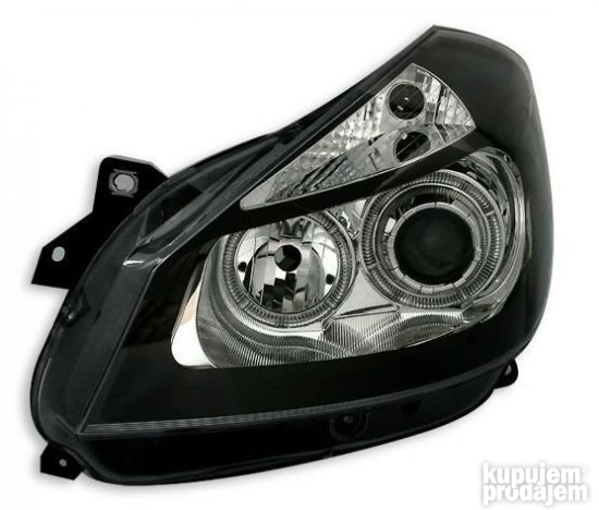 Crni Angel Eyes farovi RENAULT Reno Clio 3 (2005+) - KupujemProdajem