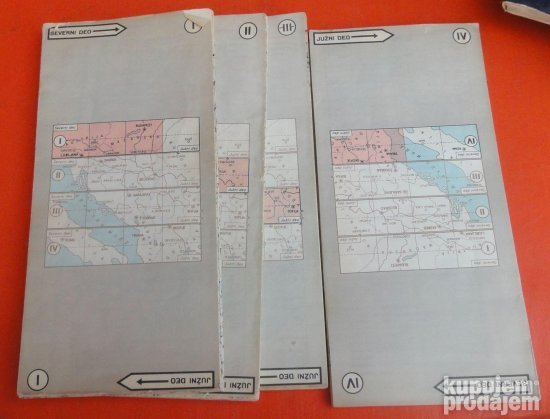 Putna karta jugoslavije 1: 500000 - KupujemProdajem