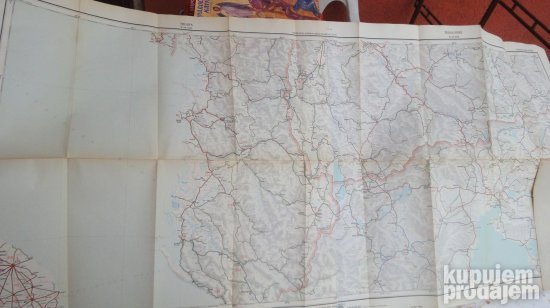 Putna karta jugoslavije 1: 500000 - KupujemProdajem
