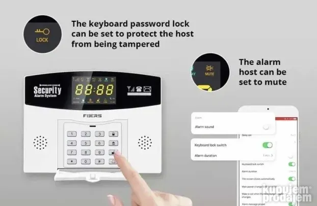 Kombinovani alarm za zastitu kuce i objekata alarm - KupujemProdajem