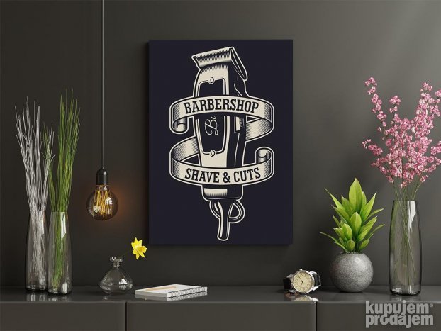 Barber Shop - Slika - Razne Dimenzije - Frizerski salon - KupujemProdajem
