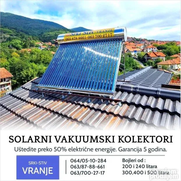 Solarni kolektor za zagrevanje sanitarne vode 200 lit AKCIJA - KupujemProdajem