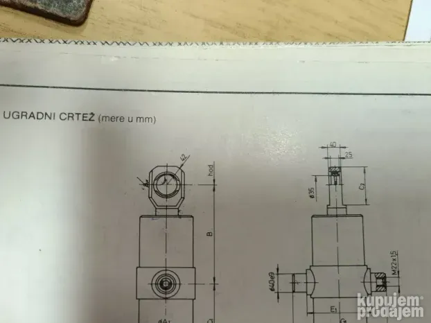 Kiper klip cilindar PPT FAP prikolica ZMAJ traktor - KupujemProdajem