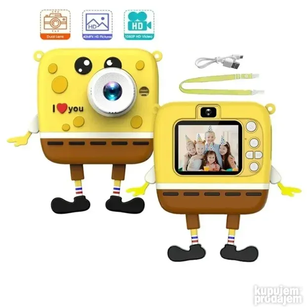 Sundjer BOB fotoaparat za decu/ maska se skida - KupujemProdajem