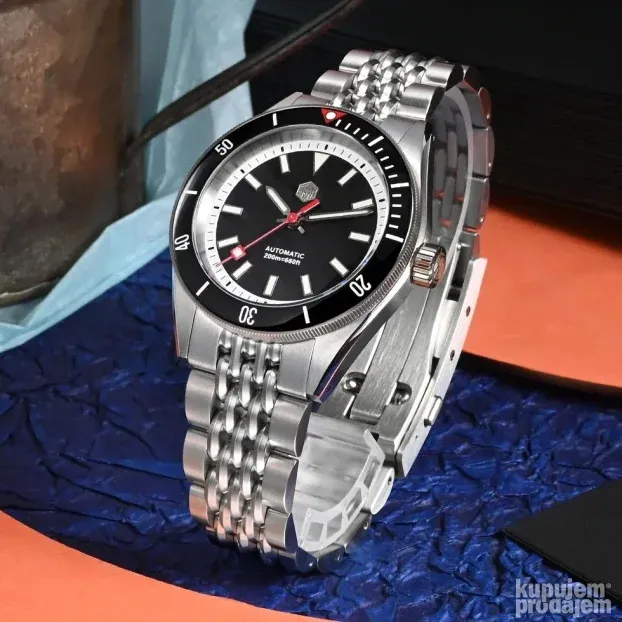 San Martin SN0115-G - 39.5mm - Crna - Seiko mehanizam - KupujemProdajem