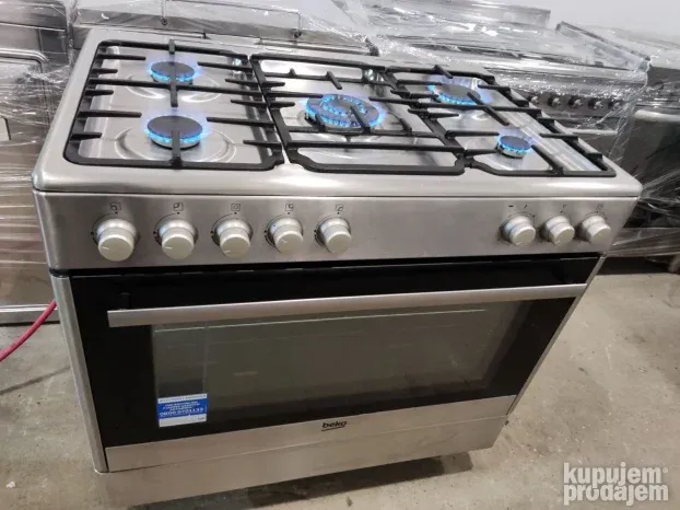 Profesionalni sporet na plin sa 5 gorionika ogromnom turbo ...