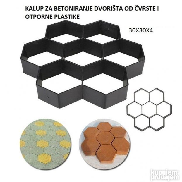 Kalupi za betoniranje - Kalup za beton 30x30x4 Novo - KupujemProdajem