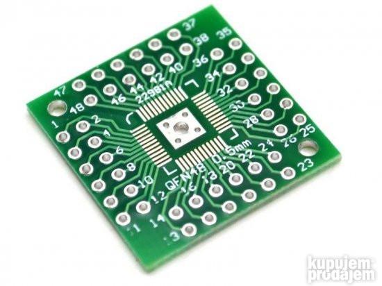 PCB adapter QFP44 LQFP48 QFN44 QFN48 na DIP44 - KupujemProdajem