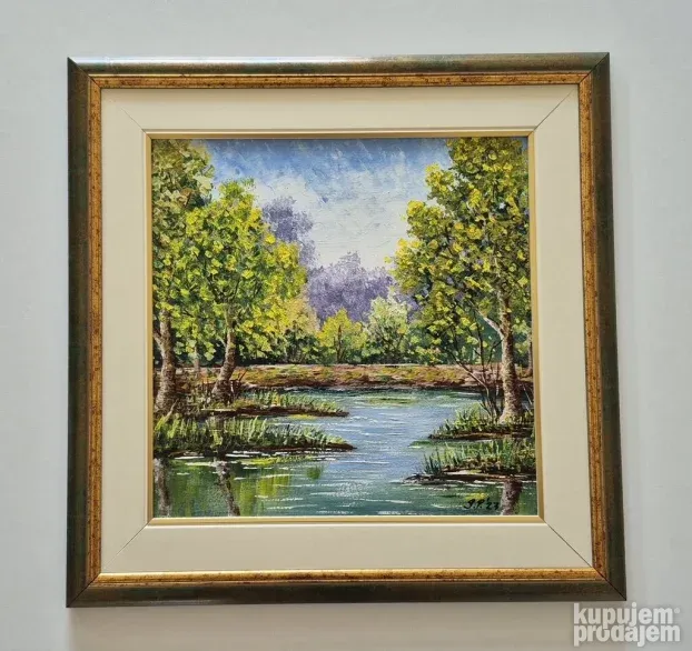 Ulje na lesonitu - Leto i priroda, prelepo! - KupujemProdajem