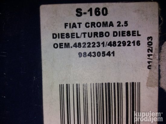 Pumpa vode Fiat Croma 2,5D/td S 160 - KupujemProdajem