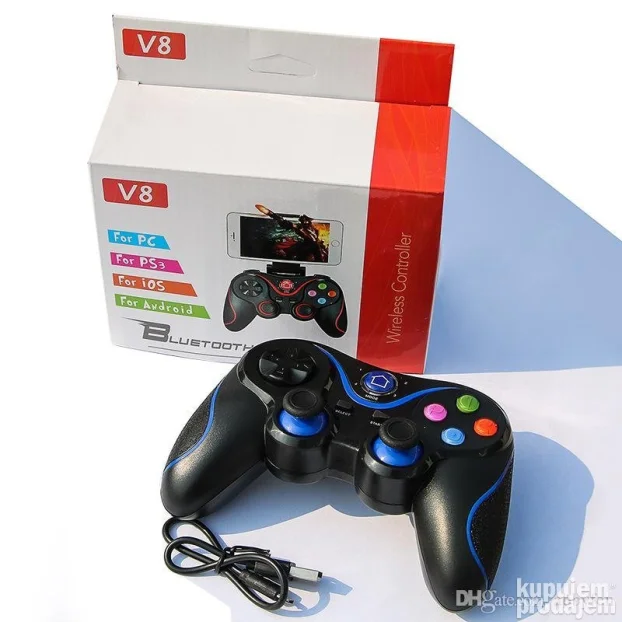 V8 BEŽIČNI DŽOJSTIK- Wireless GamePad - Bluetooth - KupujemProdajem