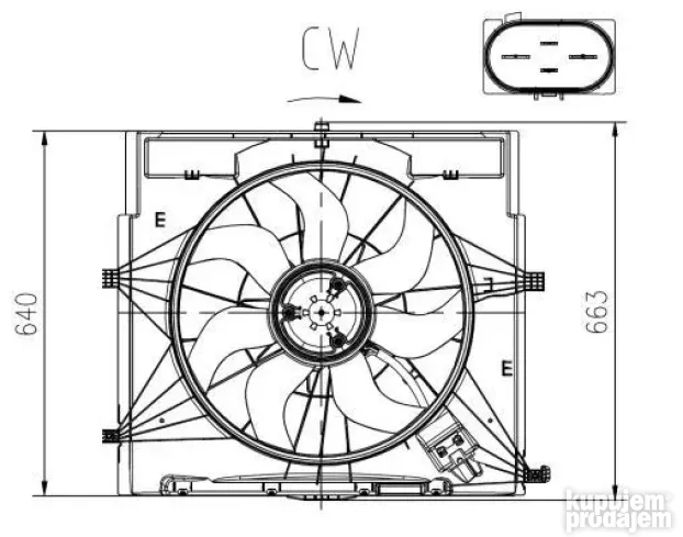 Ventilator, hlađenje motora VW AMAROK - KupujemProdajem