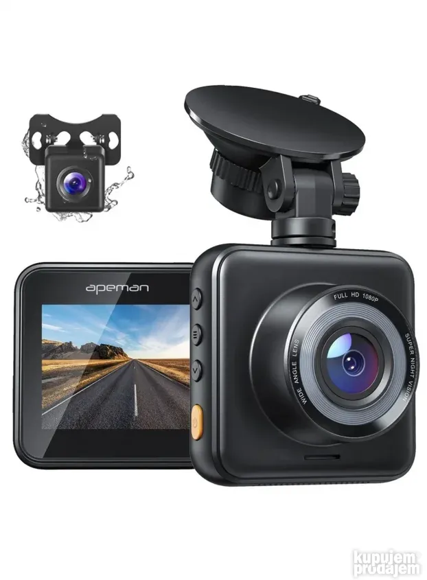 Apeman C420D sigurnosna DUAL kamera za AUTO-napred i pozadi ...