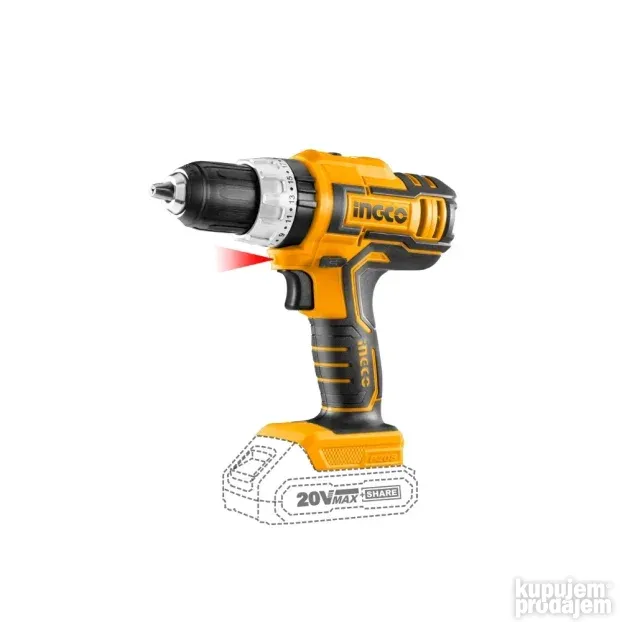 Ingco aku bušilica 20V CIDLI20031 - KupujemProdajem