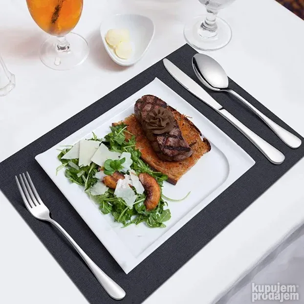 Nadstoljnjaci-dekoracija za trpezarijski sto PVC-5 kom.CRNI ...