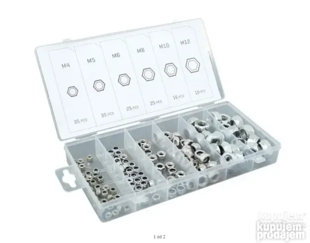 Sigurnosne matice set 146 komada - KupujemProdajem