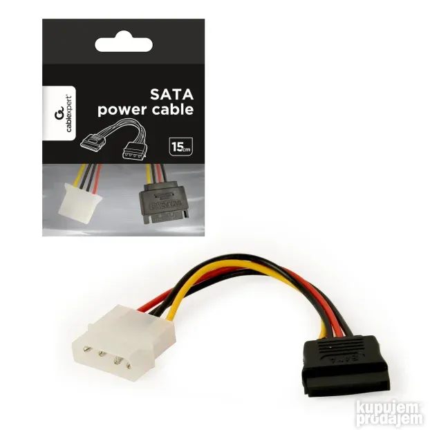 Adapter kabl za napajanje MOLEX ATA muški na SATA ženski - KupujemProdajem