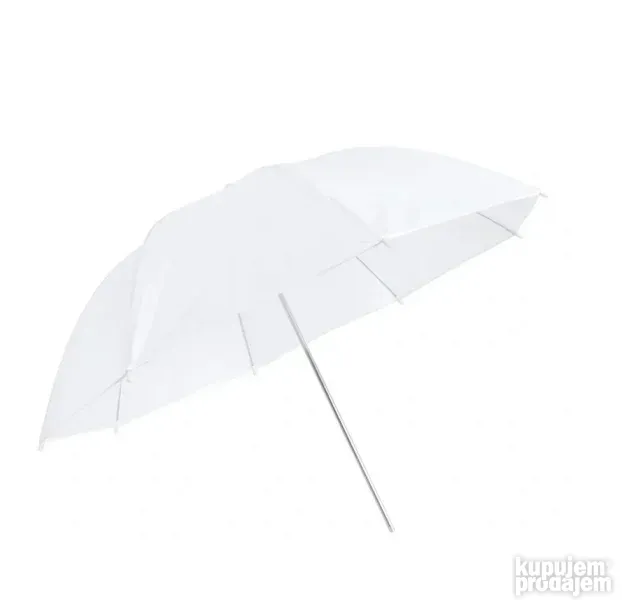Transparentni beli kišobran za foto studio (83cm prečnik) - KupujemProdajem